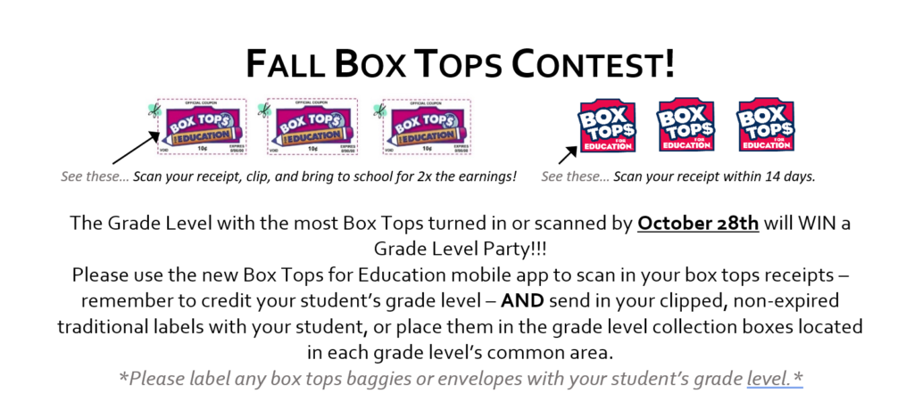 Box Tops Contest is ON! – Butler Elementary PTA